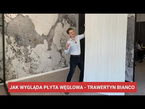 Płyta Węglowa TRAWERTYN BIANCO 280x110cm