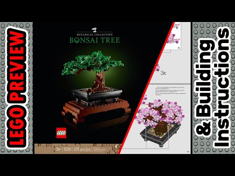 PREVIEW: 10281, LEGO ICONS, Bonsai Tree​ & Building Instructions! LEGO 2023
