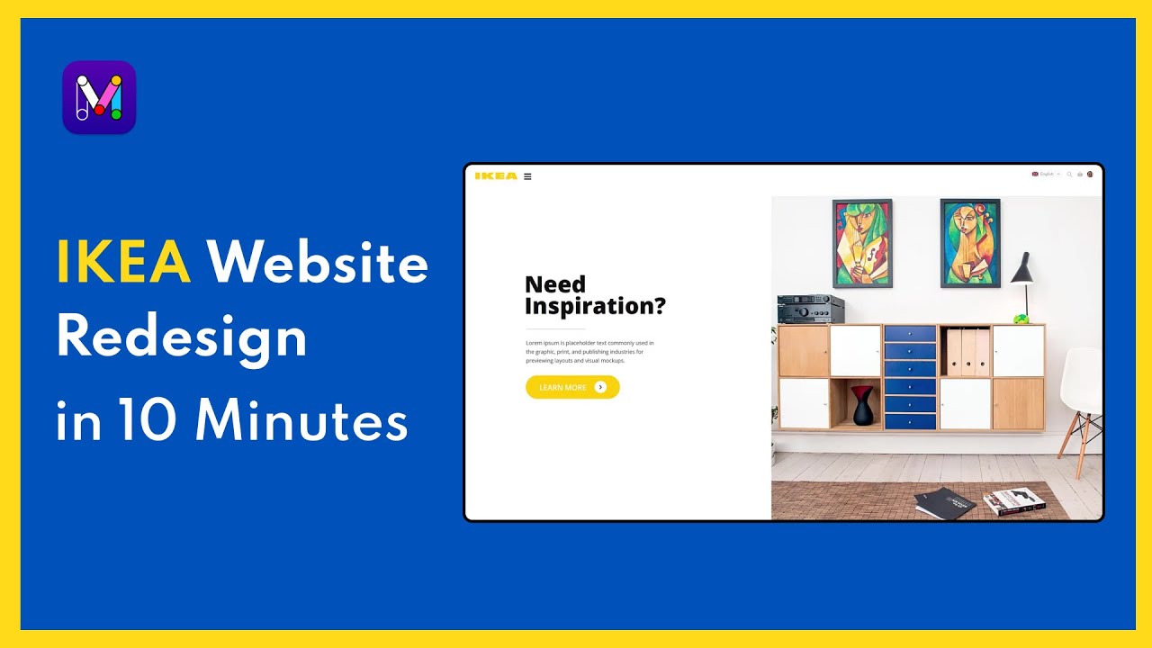 IKEA Website Redesign in 10 Minutes | Mockitt Tutorials