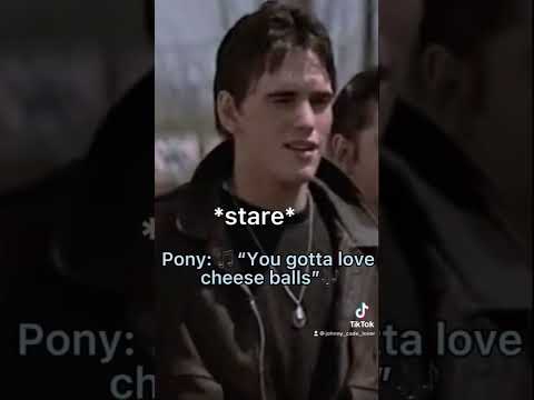Pony turns in a rockstar singing about cheese balls |The Outsiders| TikTok