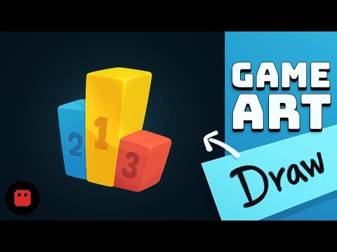 Game asset painting - Leaderboard icon | How to draw #gameart