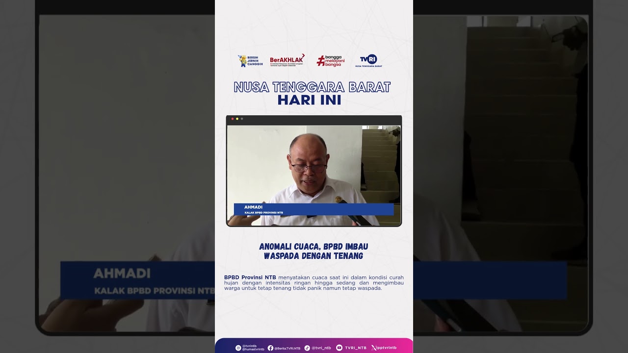 ANOMALI CUACA, BPBD IMBAU WASPADA DENGAN TENANG