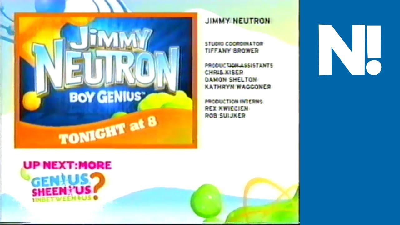 Nickelodeon Jimmy Neutron Split Screen Credits (May 19, 2007)