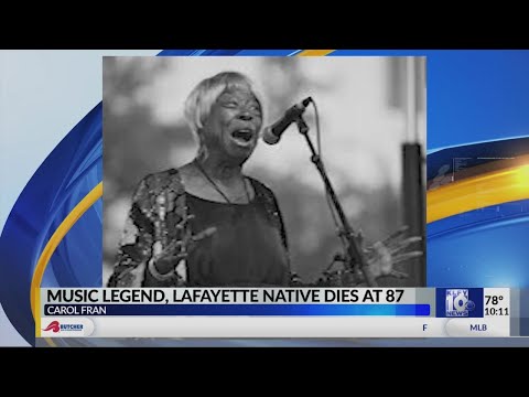 Music legend Carol Fran dies