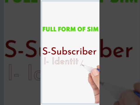 #full form of SIM #shorts #viralvideo