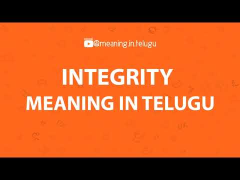 Integrity meaning in telugu #integrity #meaningintelugu #telugumeaning @meaning.in.telugu