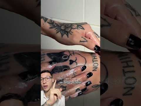 Cómo lavar tu tatuajes recién hecho #tatuajes #cuidados #tattoo