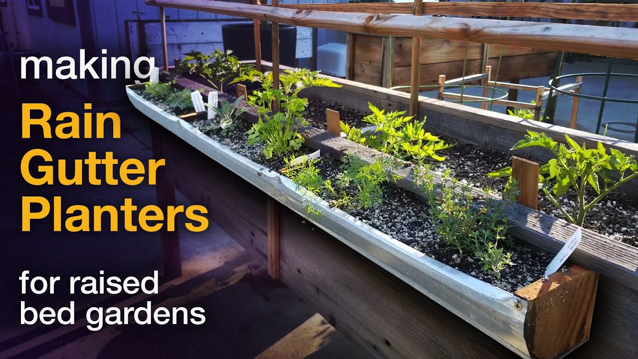 Making Rain Gutter Planters