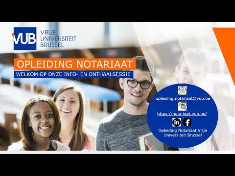 Infopresentatie Opleiding Notariaat VUB 2023-2024