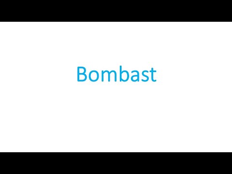 Bombast Meaning #dictionary