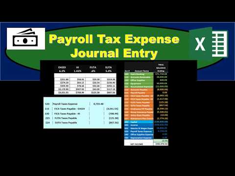 80 Payroll Tax Expense Journal Entry u