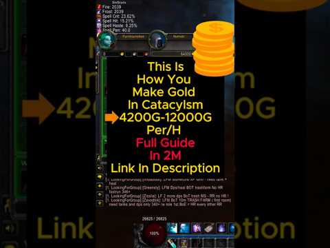 The Best Cataclysm Classic Gold Farm With GuildWorld of Warcraft 4200-12100G #wowclassic #cataclysm