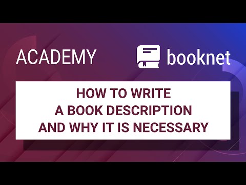 How to write a book description and why it is necessary | Booknet Academy