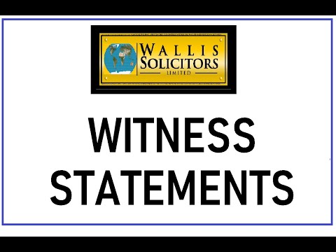 witness statements and retraction statements