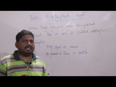 What is Metaphor in English in Urdu and Hind | Literary Devices | Examples of Metaphor
