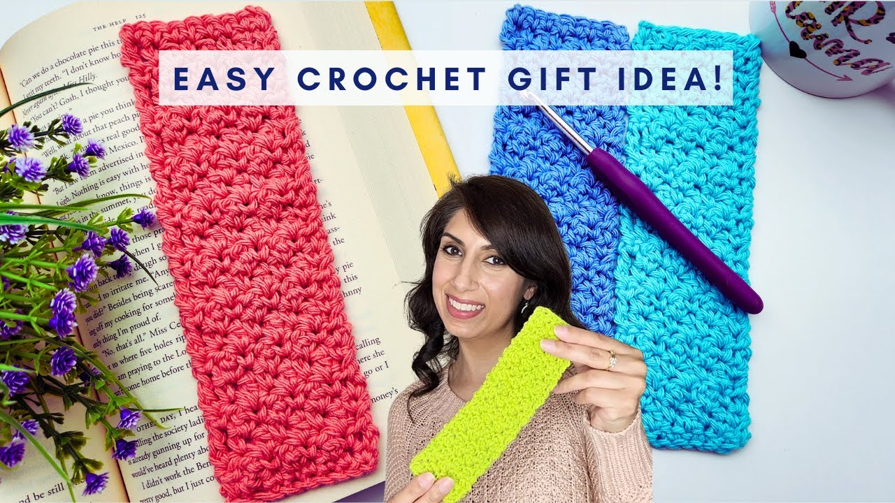 20 minute Easy Crochet Bookmark for New Beginners! | Crochet bookmark step by step