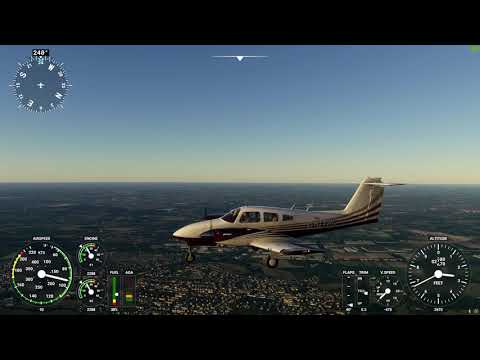 MSFS2020 Carenado PA44-180 Seminole ILS approach Dortmund