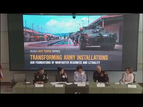 AUSA Hot Topic 2025 - Transforming Army Installations - Panel 4 - OPTIMIZING INSTALLATION SERVICES