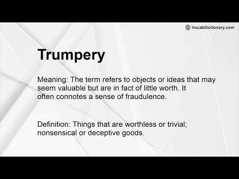 Trumpery Meaning