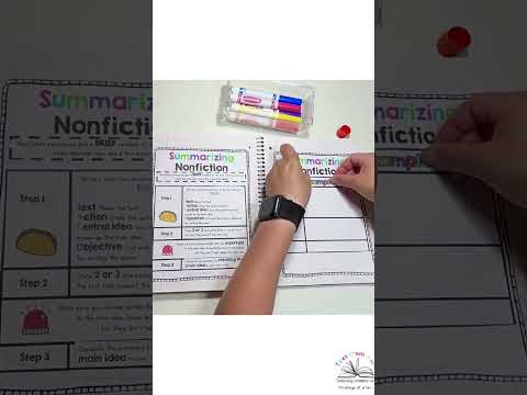 Summarizing Nonfiction Made Simple for 3rd–5th Grade
