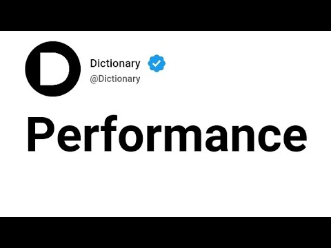 Performance Meaning In English