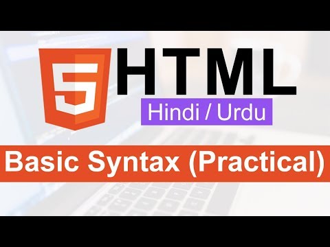Learn HTML Basic Syntax Practical in Hindi Urdu - Mind Luster
