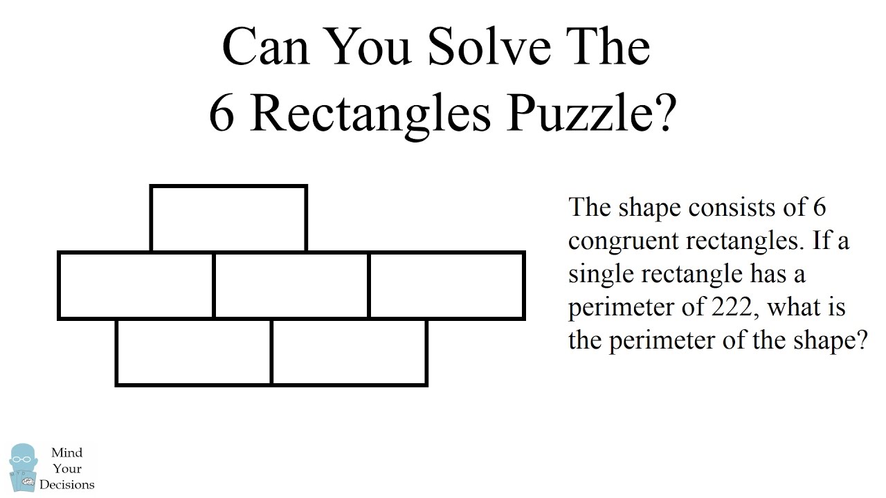 An evil geometry question - the 6 rectangles problem