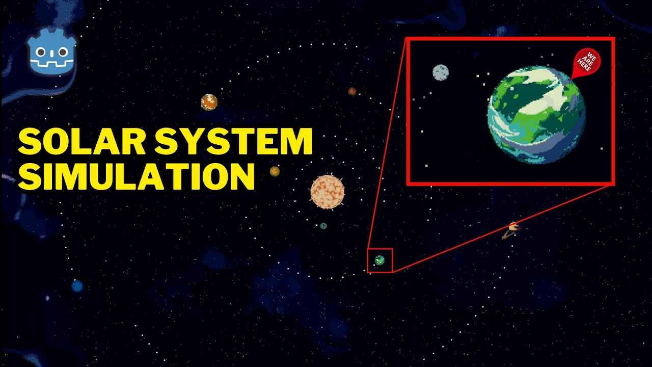 I Simulated our SOLAR SYSTEM - Exploring Physics in Godot