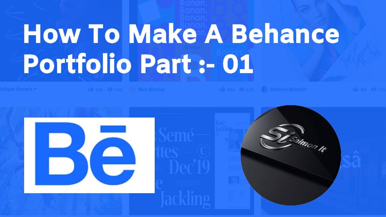 How To Make A Behance Portfolio Part:- 01