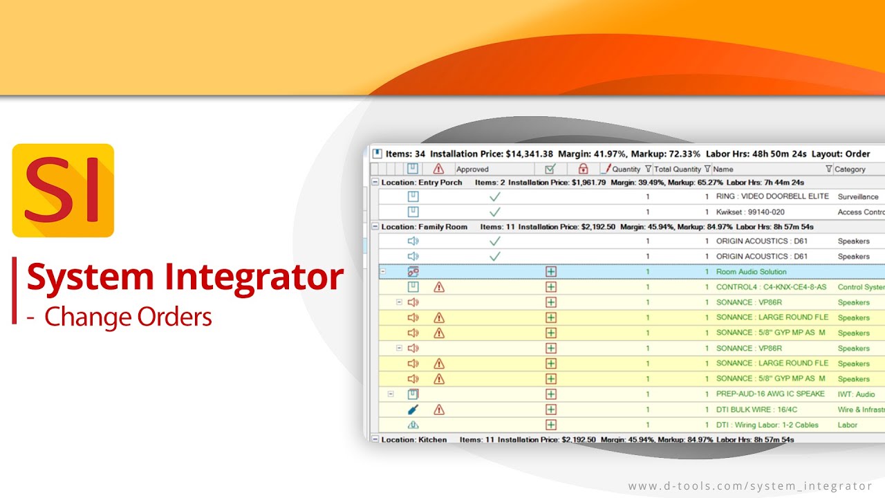 System Integrator - Change Orders