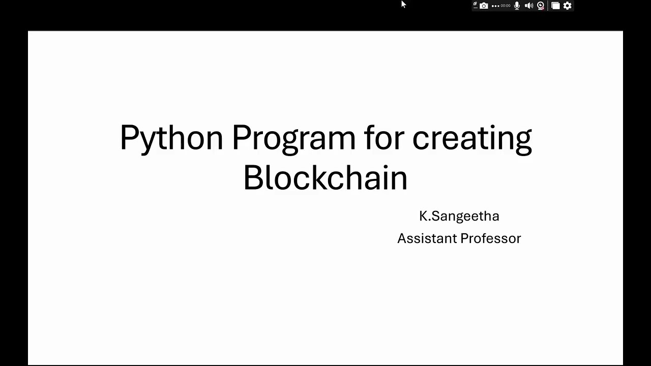 Blockchain using Flask App in Python
