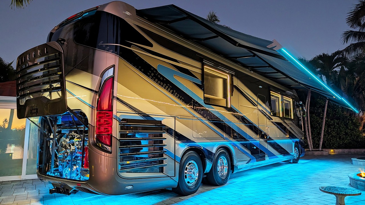 The 2027 Newell Motorhome Is a Quad-Slide, $2.8 Million, Custom Palace ...