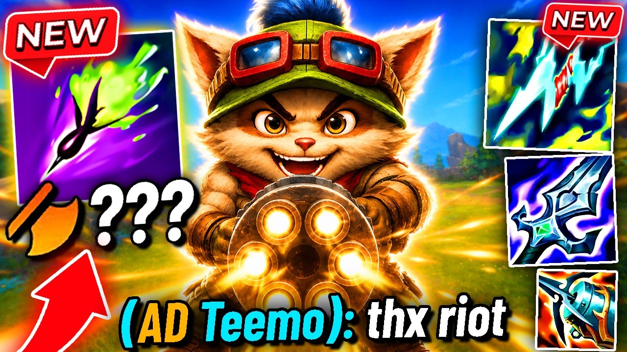New AD TEEMO is FINALLY BROKEN... (E adjusted for AD)
