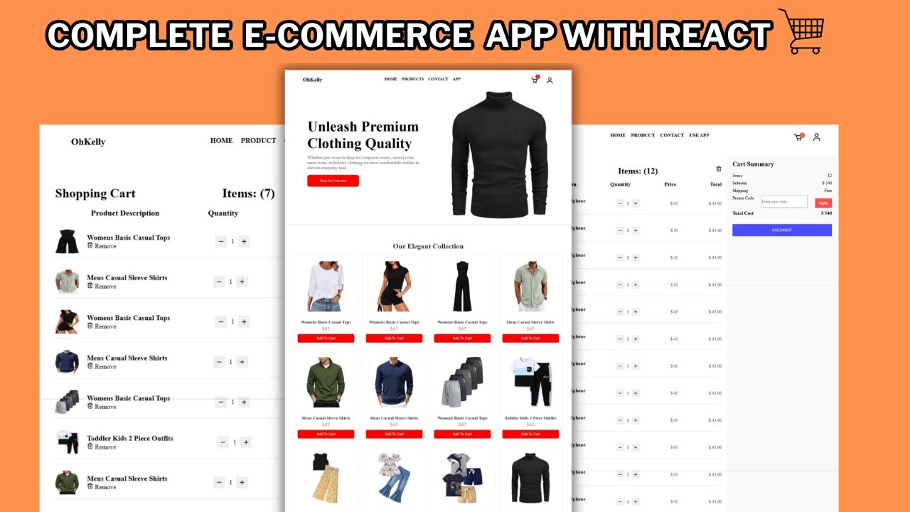 How To Create an Ecommerce Website using React JS | React JS Ecommerce Website