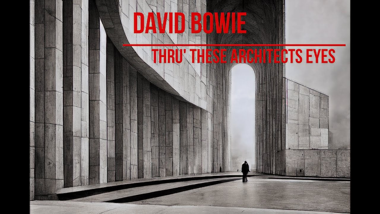 David Bowie - Thru' These Architects Eyes (lyrics video with AI generated images)
