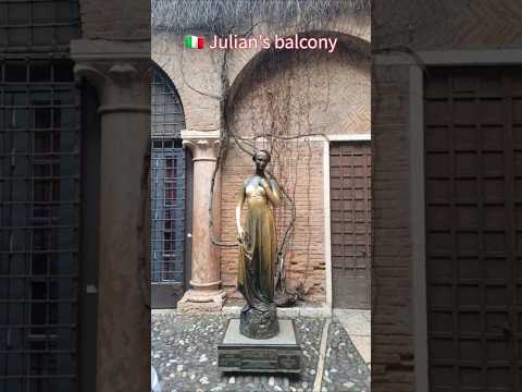 🇮🇹 Where Love Echoes Through Time - Julian's balcony #italy #verona