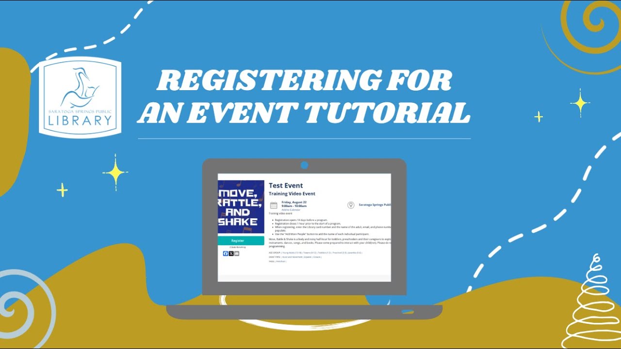 Registering for an Event Tutorial