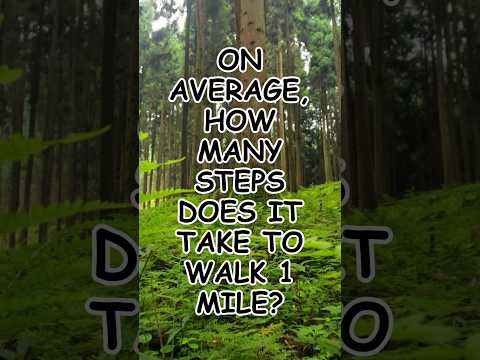 How Many Steps Does It Take To Walk 1 Mile? #shorts #trivia #facts #walking #WalkWithMichael