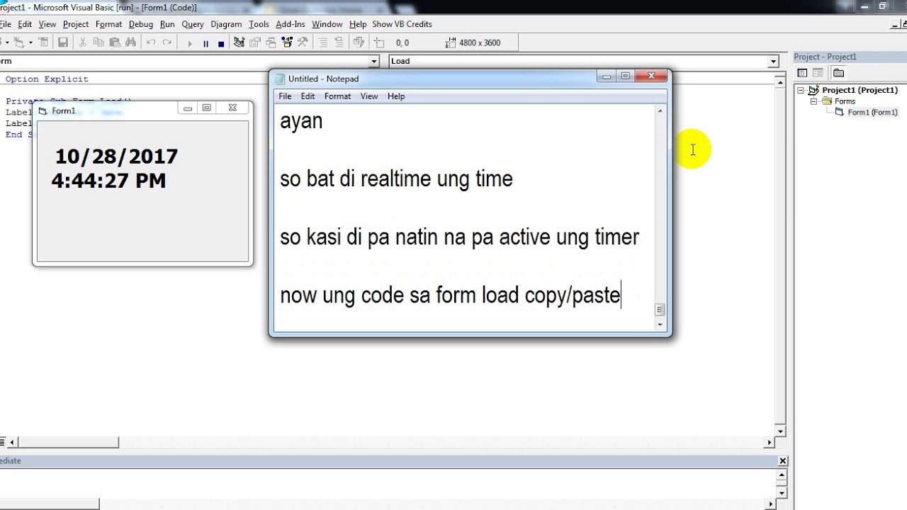 FLOTECH TUTORIAL: Date & Time (VB6.0)