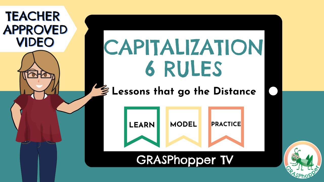 Capitalization Rules for Kids | 6 Capital Letter Rules in English Teaching Video