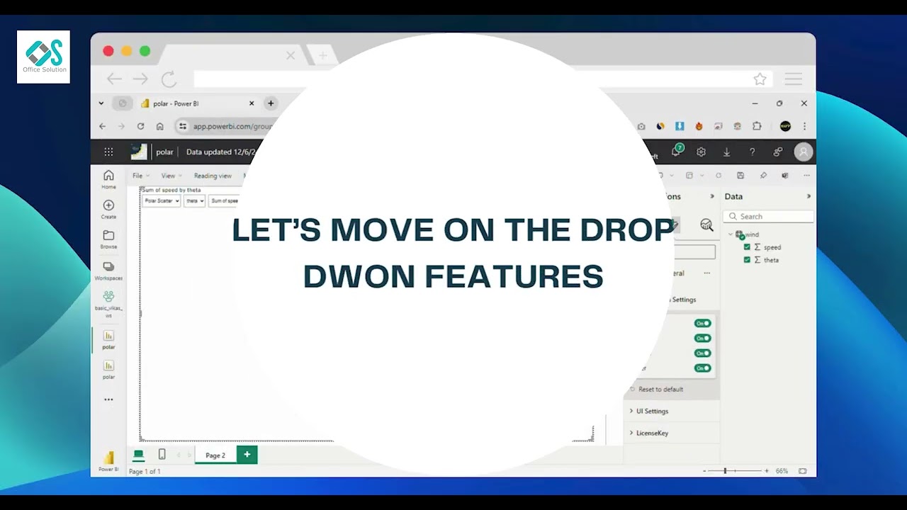 How to Create a Dynamic Polar Scatter Plot in Data Visualization Tutorial video by office Solution