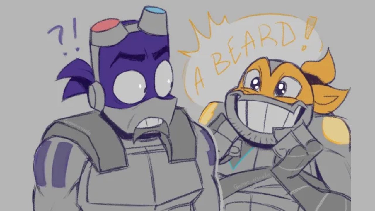 Mikey's beard! | ROTTMNT Comic Dub |