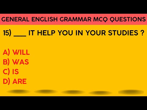 General English Grammar Question [4]|Grammar Test with Answers