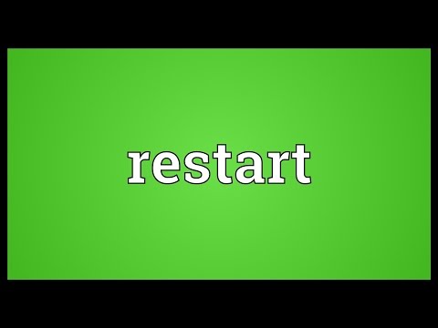 Restart Meaning