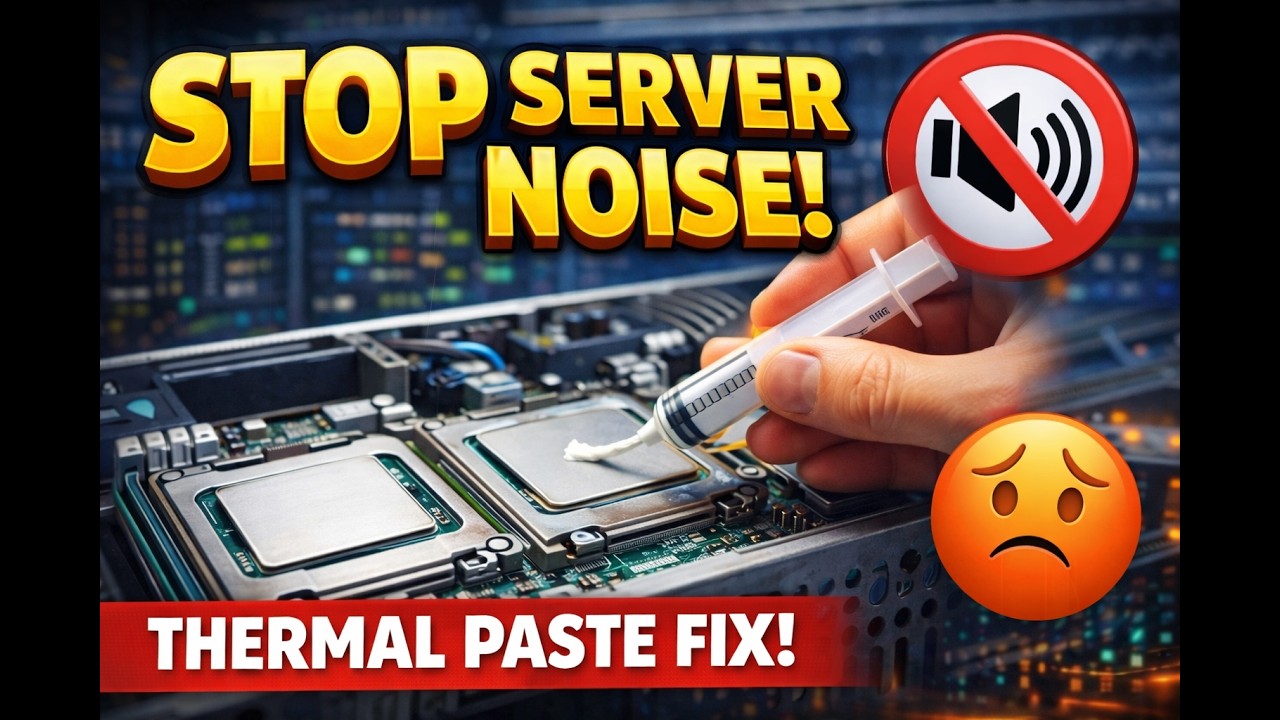 Server Too Loud? Fix Server Fan Noise with CPU Thermal Paste (Easy Guide)