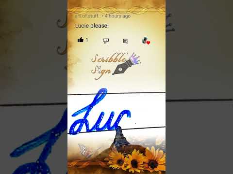 Lucie Name Writing (Special Requested VIDEO) #namewriting #cursivewriting #shorts #calligraphy #pen