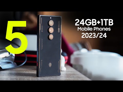 TOP 5 BEST 24GB RAM + 1TB Smartphones 2023/24 — Highest Memory Mobile Phones 2023/24