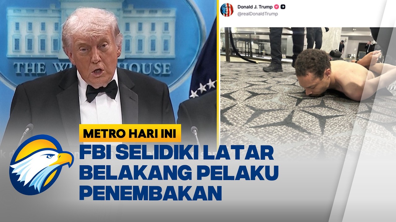 Penembakan di Makan Malam Trump! Pelaku Sebut Diri ‘Assassin’ - [Metro Hari Ini]