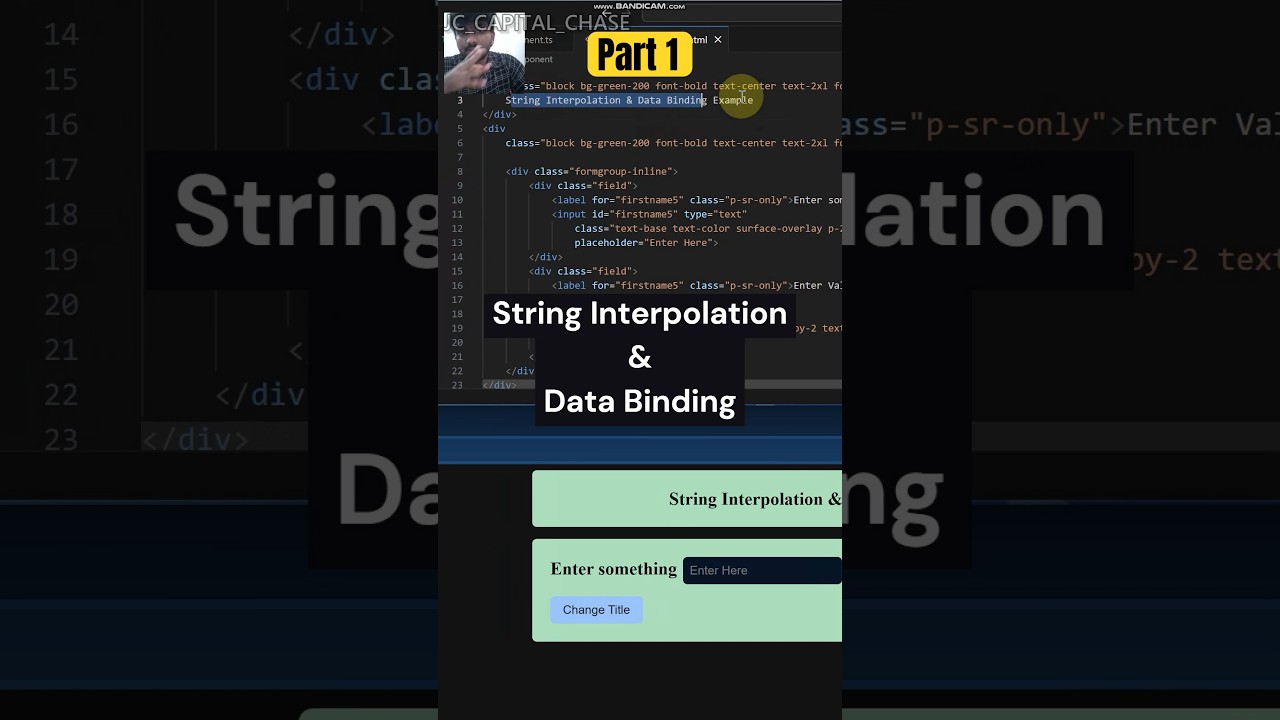 String Interpolation & Data Binding in Angular: Part one