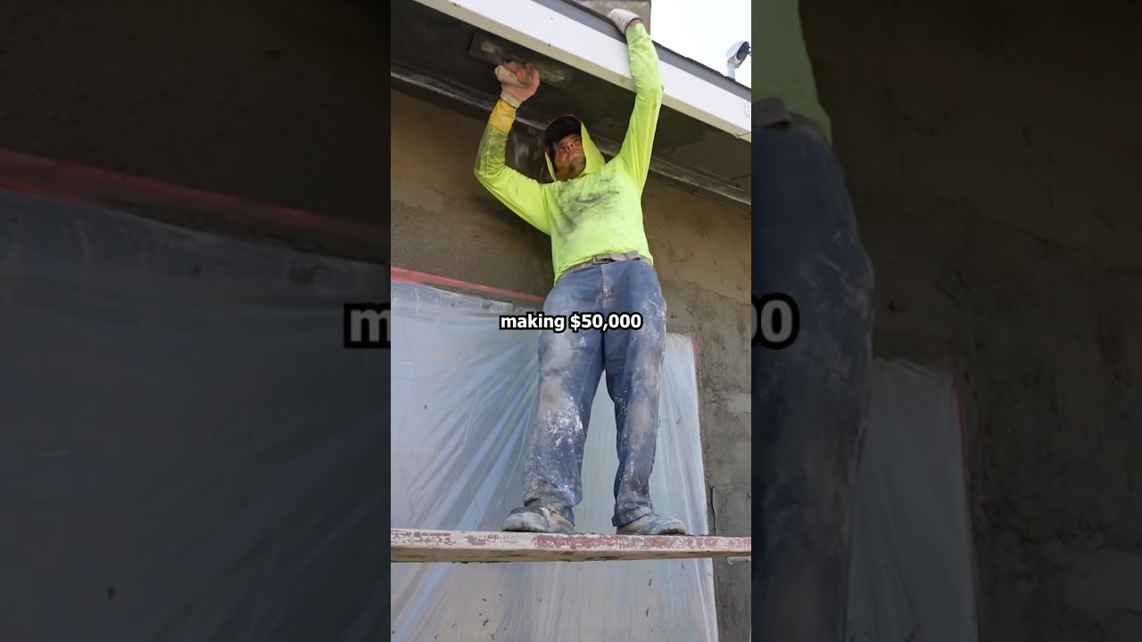 I Taught My Friend How To Start A Construction Business…😮 #stucco #construction #homerepair